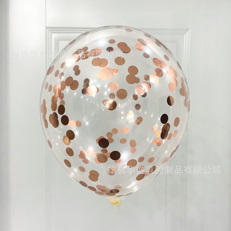 Производитель прозрачных блестящих шаров 12inch года, оптовая продажа конфетти-шаров, принадлежности для детских дней рождения, фестивальные украшения