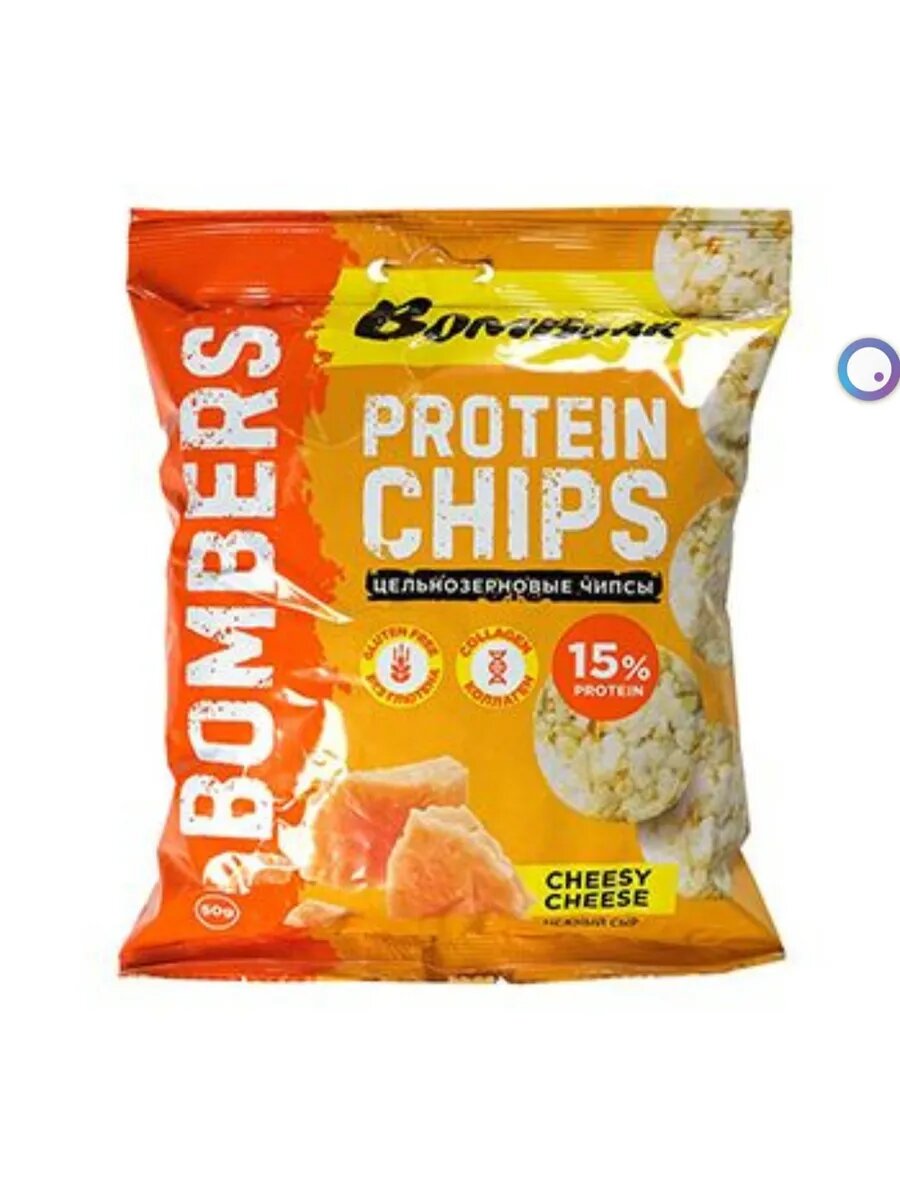 Протеиновые чипсы сырные 50 г.