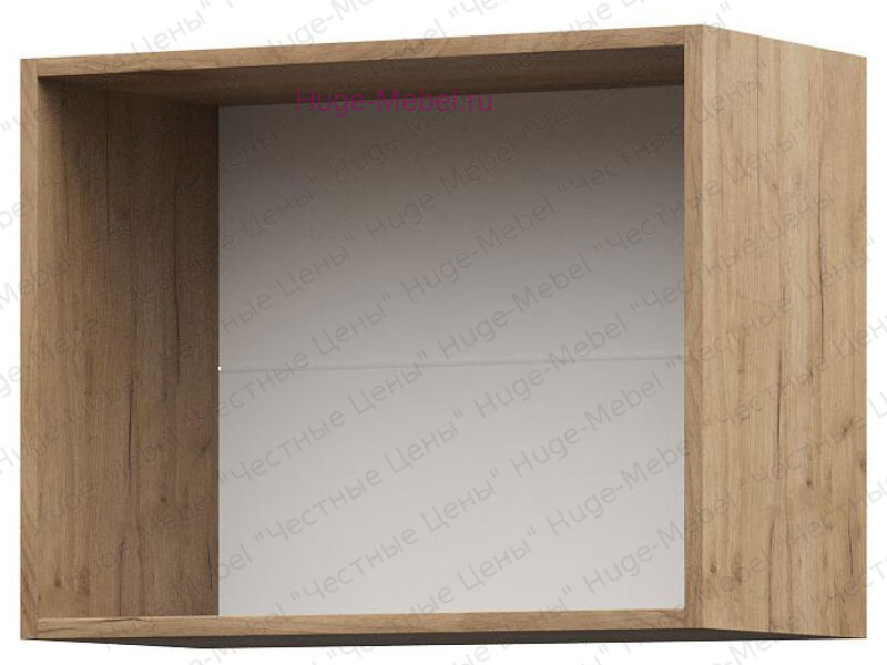 Корпус горизонтального кухонного шкафа 600х460 (дуб крафт золото) Huge Mebel. Ширина 600 Высота 458. Кухонные шкафы Без фасада