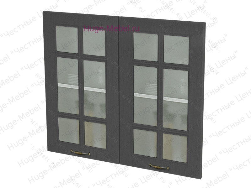 Кухонный фасад Ф-255 графит (Мария) Huge Mebel . Ширина 792 Высота 916. Кухонные фасады