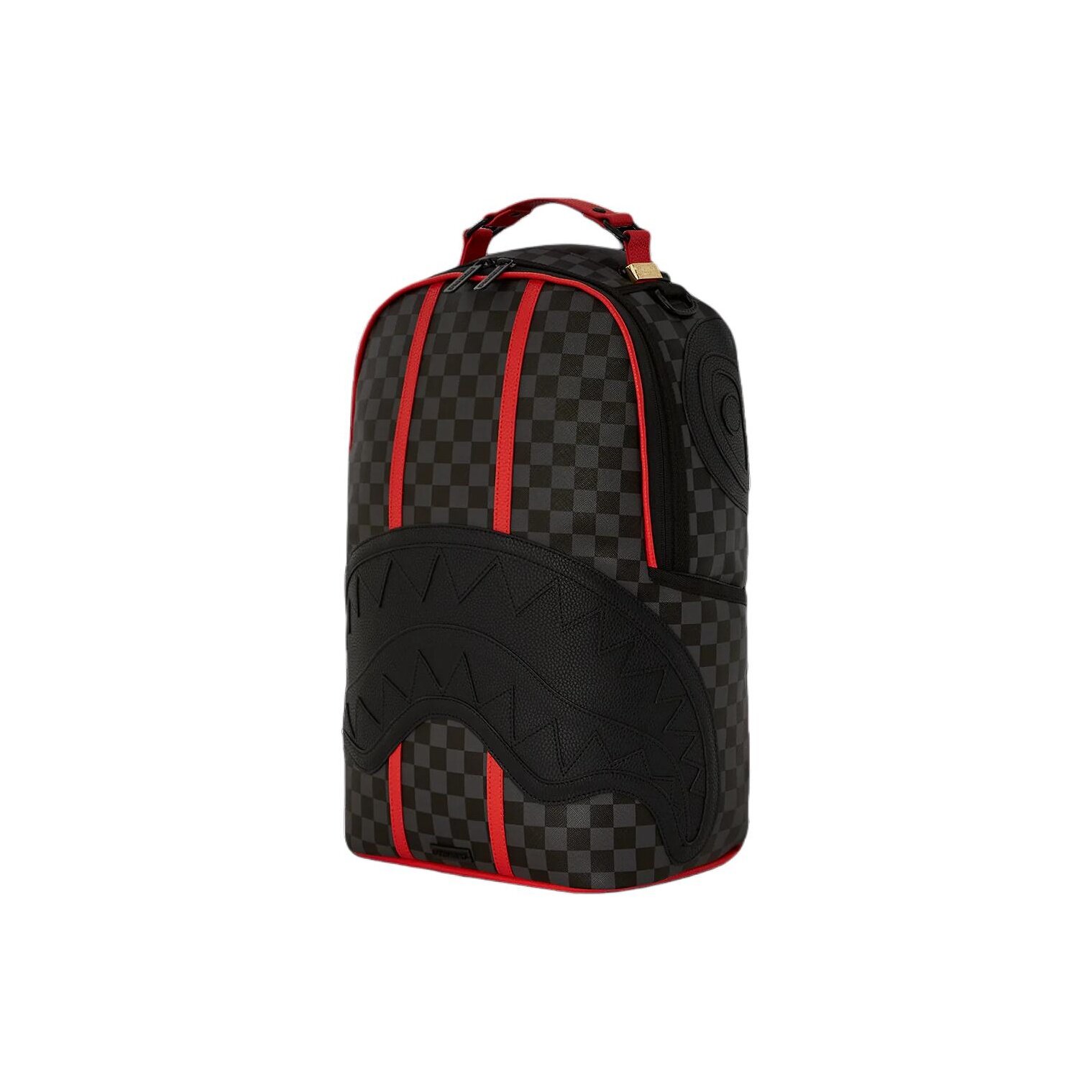 Сумка SPRAYGROUND, фактура стеганая, чёрно-красный — фото 1