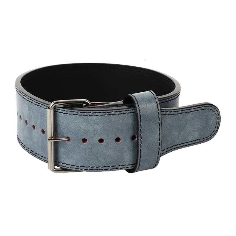 Пояс для пауэрлифтинга и бодибилдинга, Синий - S