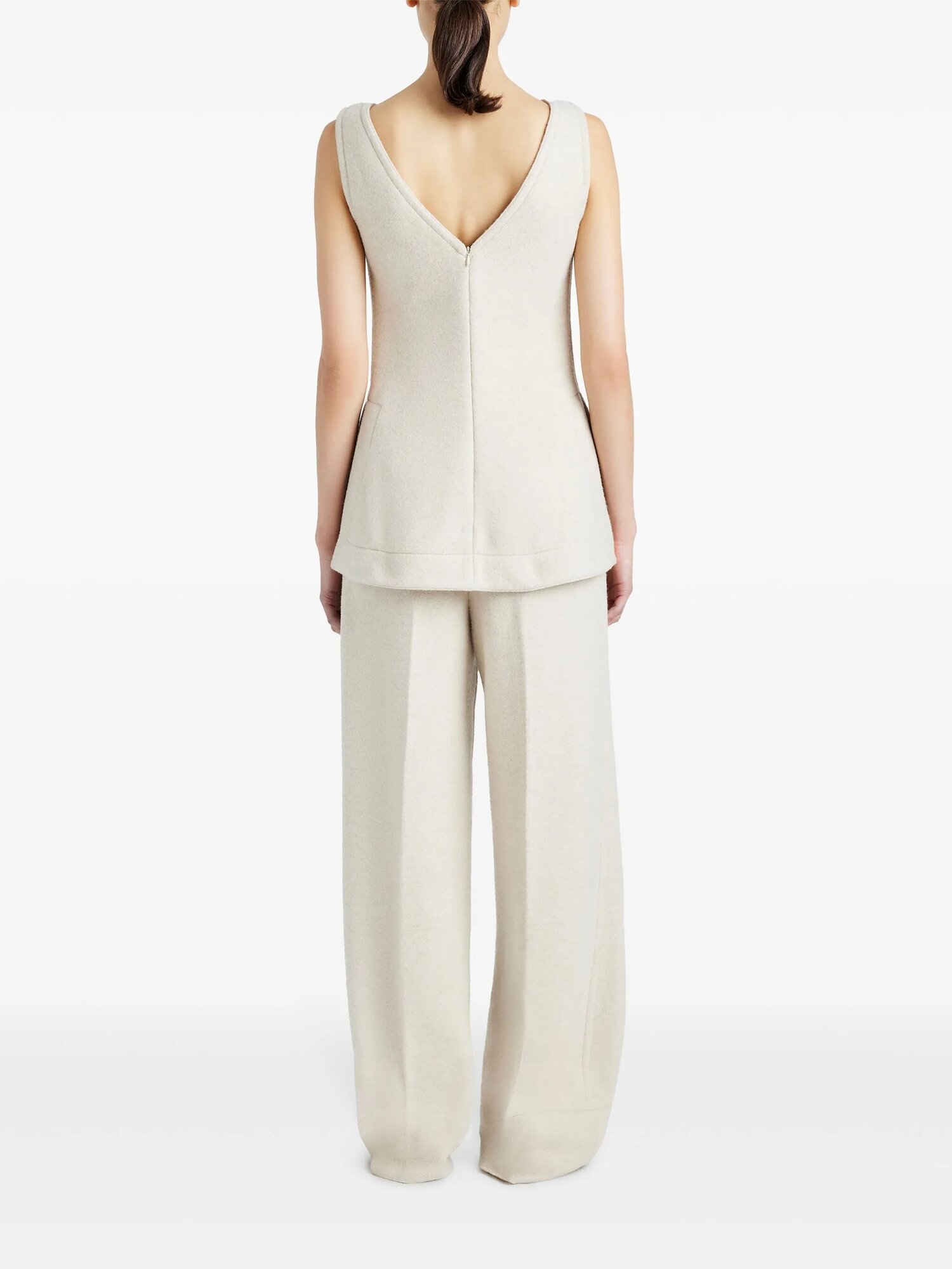 Брюки классические Proenza Schouler White Label, размер 2 US, бежевый — фото 1