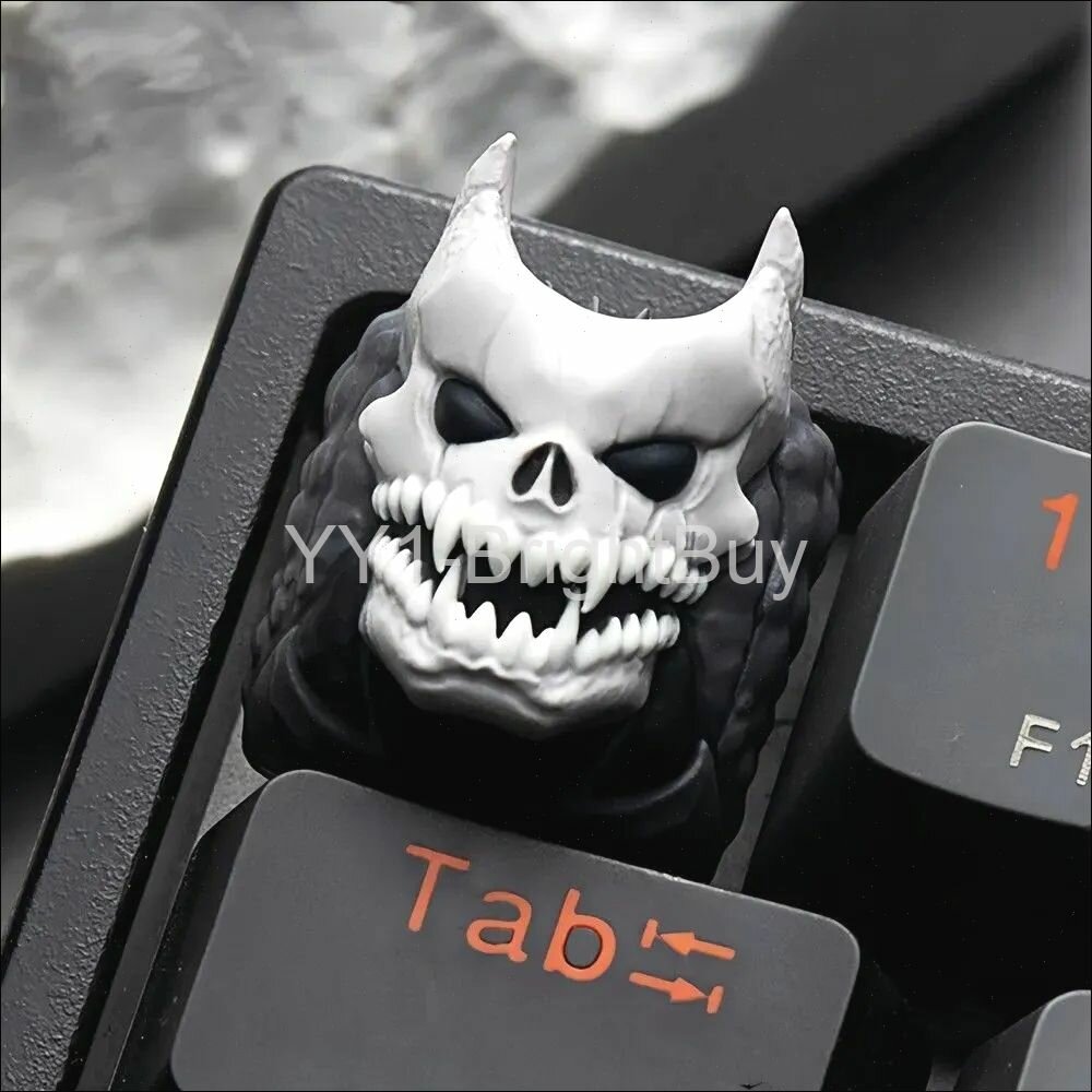 Артизанский кейкап - Монстр №8, смоляной кейкап ручной работы, 1U, Cherry профиль для механической клавиатурыtaoyiji