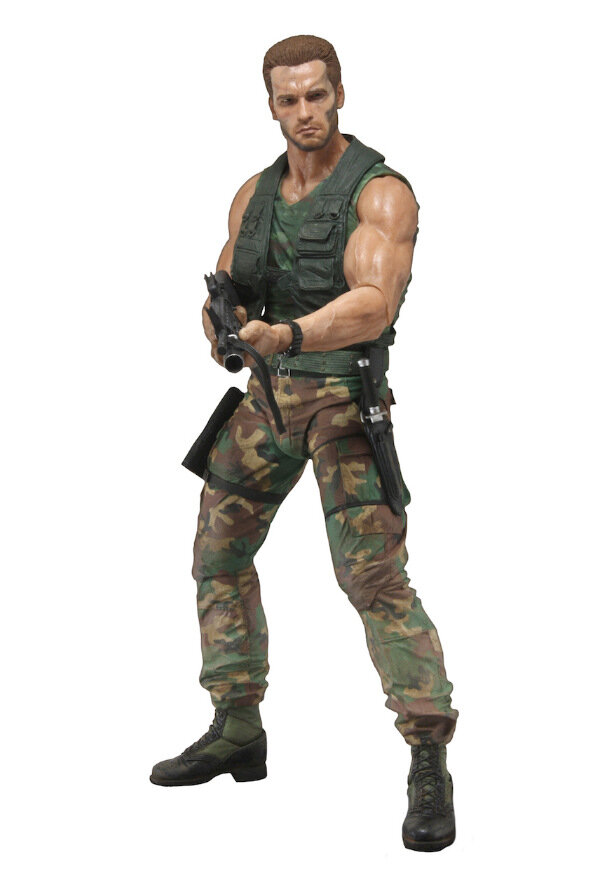 Модель подвижной фигурки NECA Predator, посвященная 30-летию P1 полковника Арнольдачи «Охотник в джунглях»