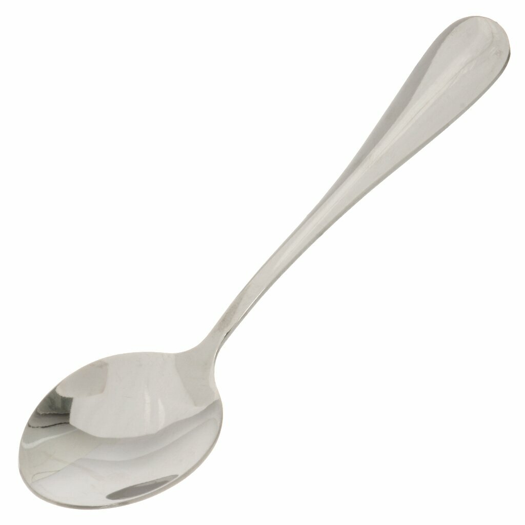 Чайная ложка Regent Inox Linea Olimpo 93-CU-OL-04 из нержавеющей стали, 14 см, серебристая, для посудомоечной машины.