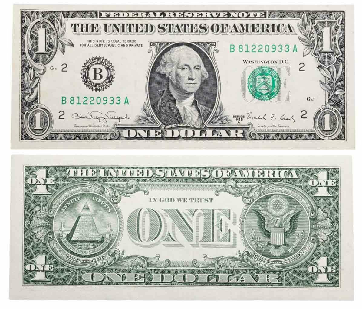 США 1 доллар 1988A Pick 480b B-Нью Йорк