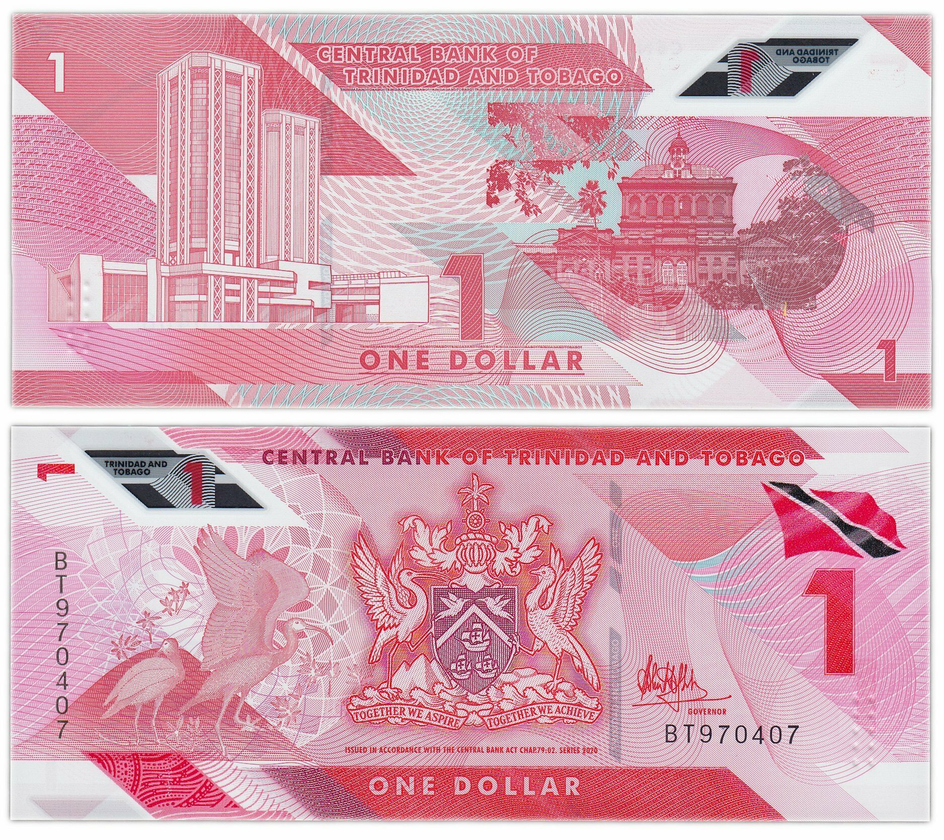 Тринидад и Тобаго 1 доллар 2020 2021 Pick new Пластик