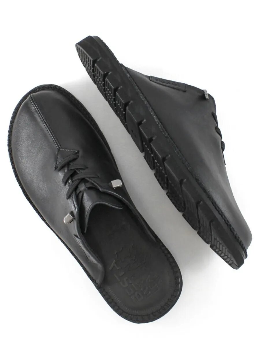 Сабо Босоногие кожаные