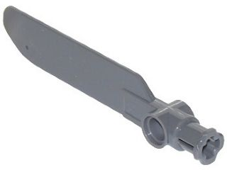Technic Rotor Blade Small with Axle and Pin Connector End, 99012 Dark Bluish Gray U