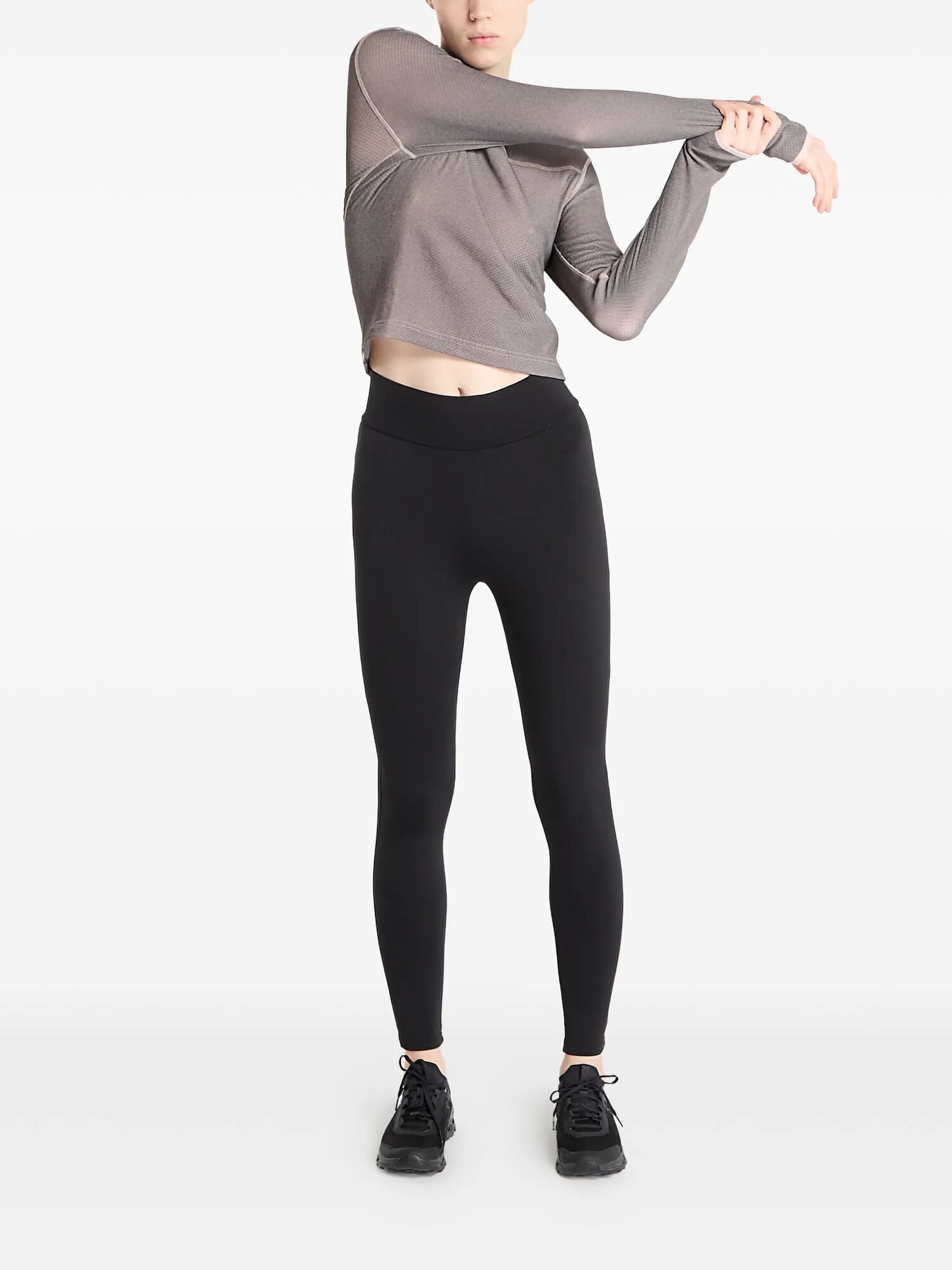 Топ Ciele Herringbone long-sleeve top, размер 42, серый — фото 1