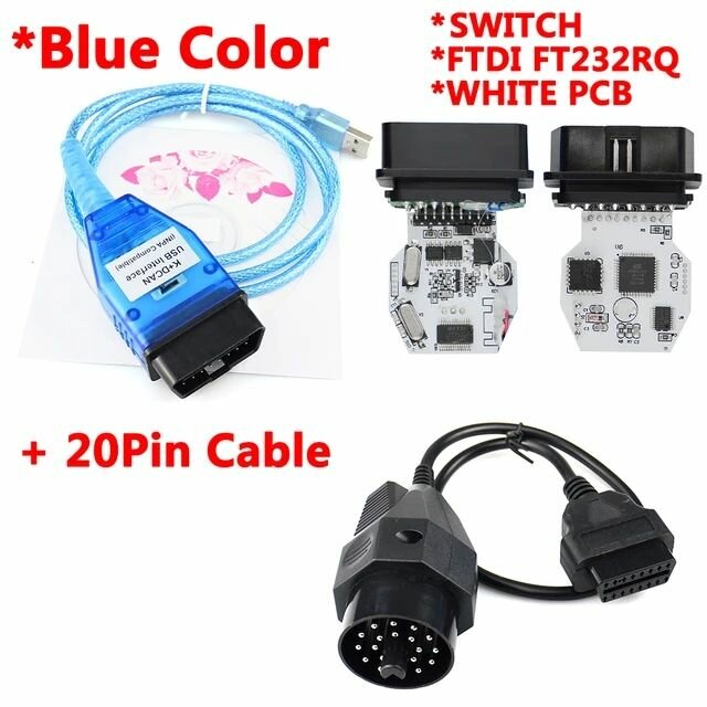 OBD 2 USB-кабели для inpa для bmw K + DCAN USB-интерфейс диагностический инструмент для BMW E46 K + CAN K CAN FTDI FT232 чип-сканер OBD2