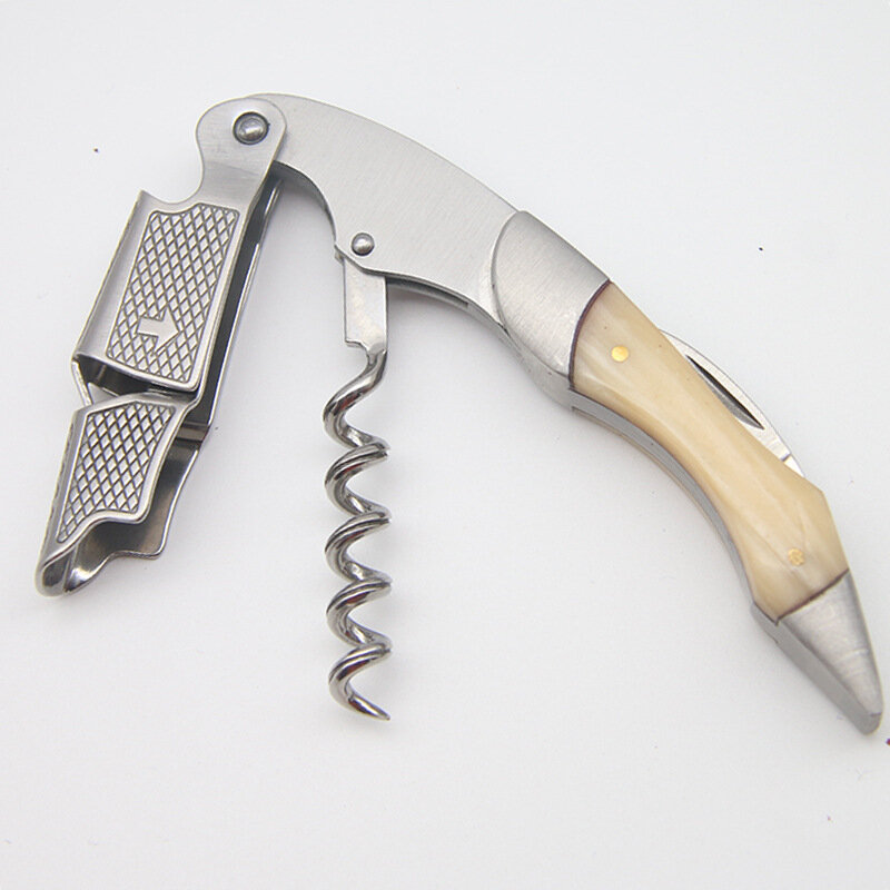 Многофункциональный бестселлер: открывалка для красного вина, открывалка для бутылок из нержавеющей стали, открывалка для вина, открывалка для пива с деревянной ручкой