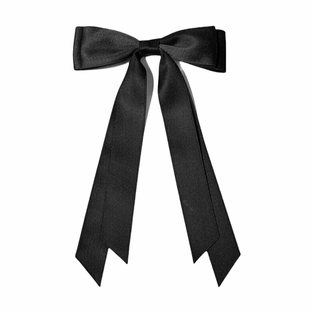 Женская корейская версия заколки-заколки sweet duckbill с бантиком-стример для волос-duck clip black