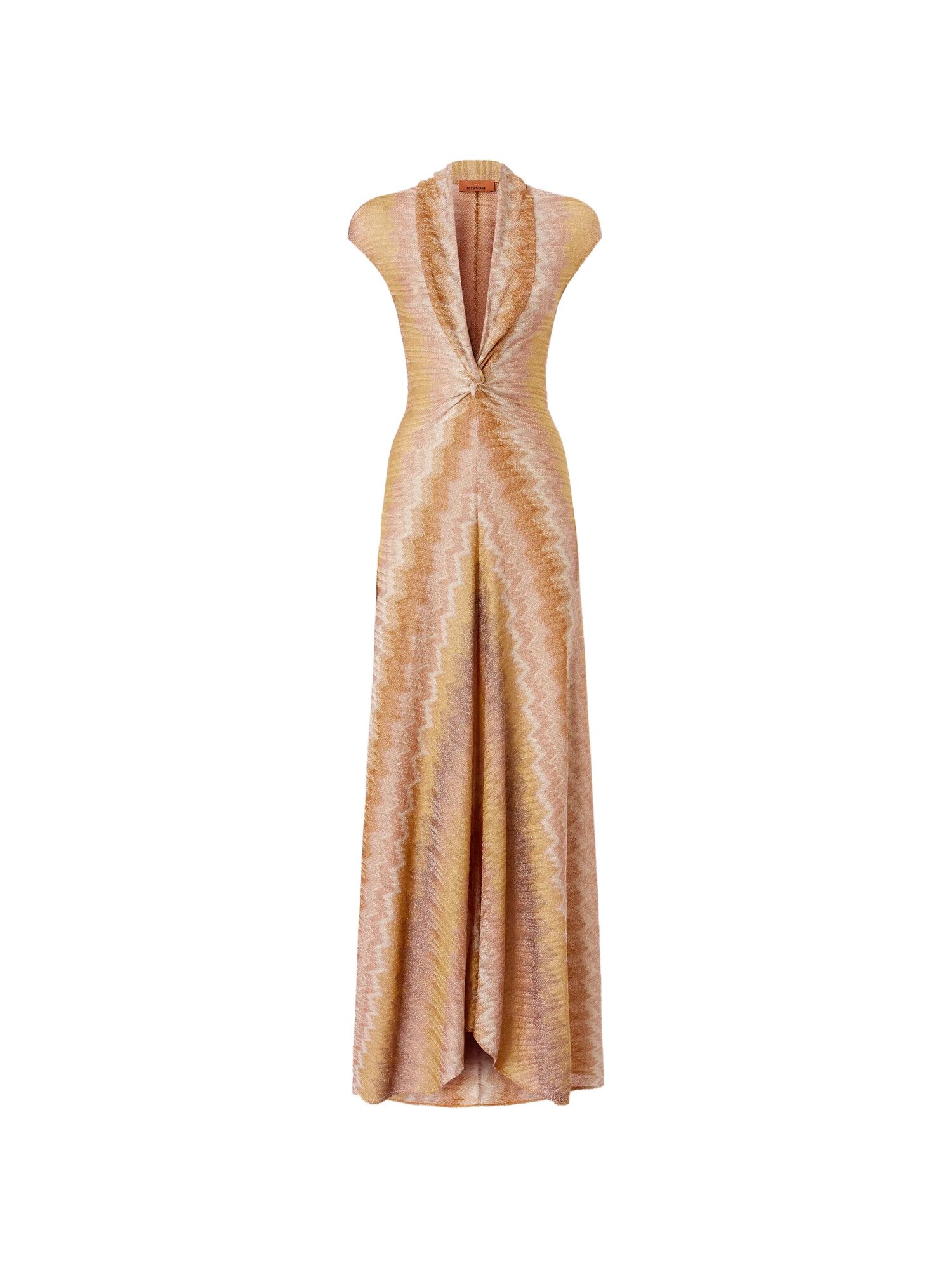 Платье Twisted zigzag-pattern dress