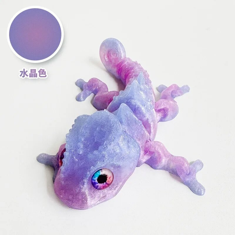 3D-печать фигурки хамелеона, игрушки, многошарнирные подвижные моделирующие глаза, игрушки-хамелеоны, украшения для дома и офиса, подарок для детей