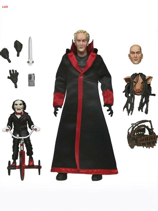 Подвижная Фигурка Пила чёрный мантия Saw Jigsaw Killer 18cm
