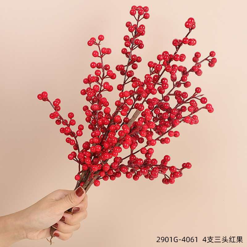 2026 Новейший стиль букета цветов ячменя, декор для винного шкафа в гостиной, украшение, счастливый мешок, ваза, колосья пшеницы, открытие магазина, благоприятный символ