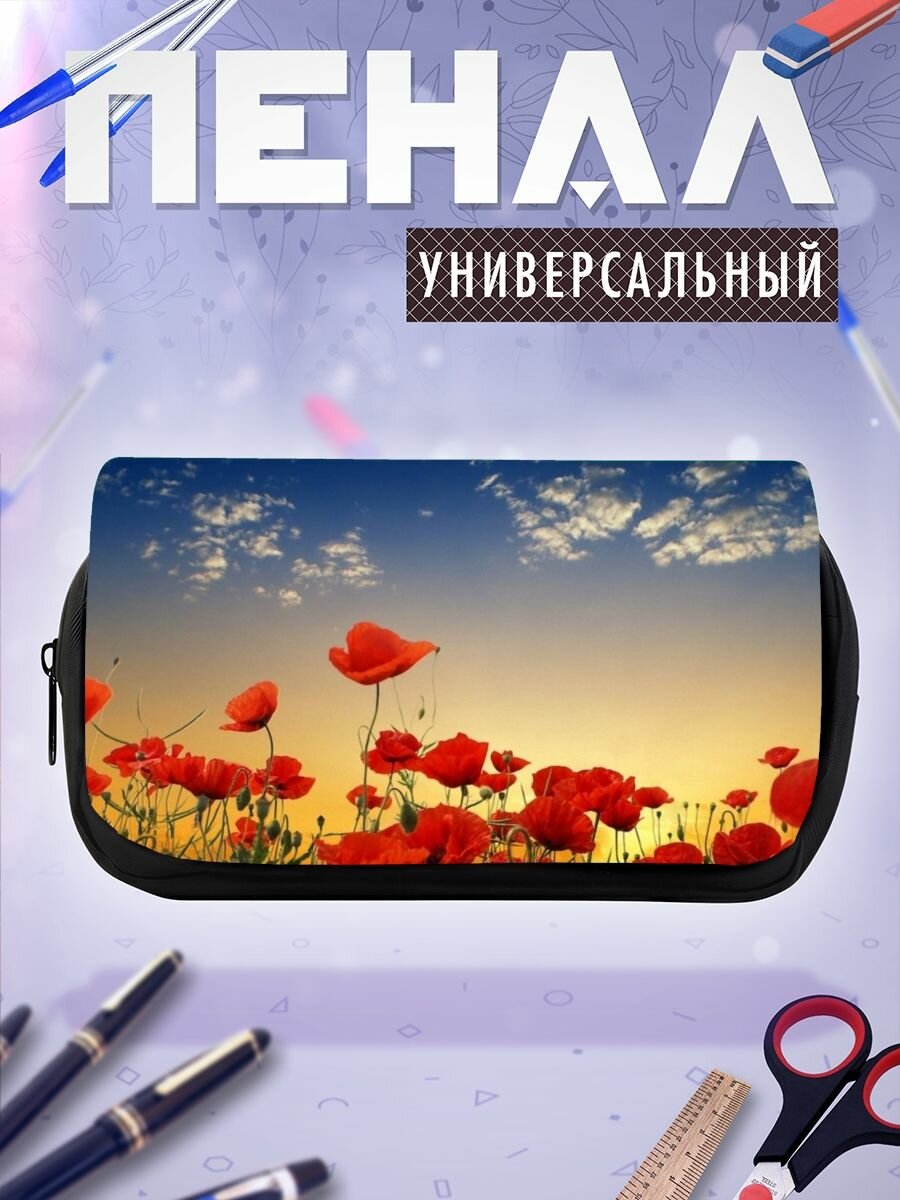 Школьный пенал красный цвет коклико