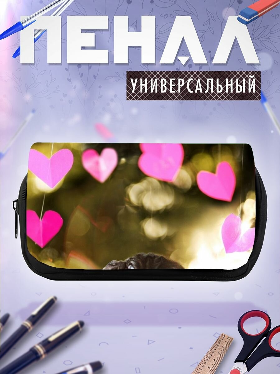 Школьный пенал Бульдог мопс