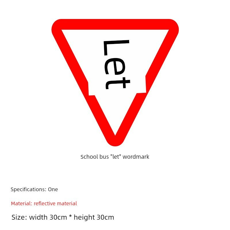 Светоотражающие наклейки для школьного автобуса, предупреждающие знаки безопасности, логотип номерного знака школьного