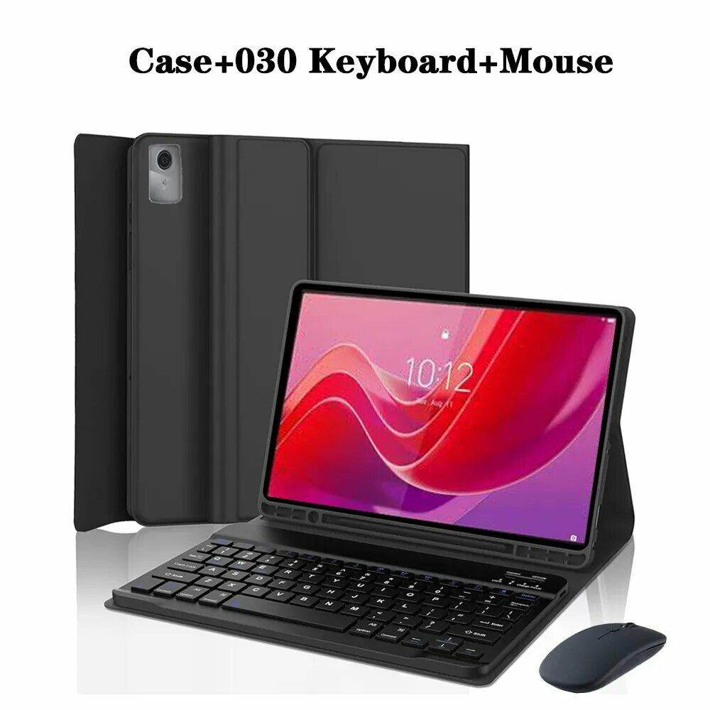 Чехол для планшета Lenovo Xiaoxin Pad 11 lnch 2024 2025, Съемный чехол с русской клавиатурой для Lenovo Tab M11 / Idea Tab 11" с прорезью для пера