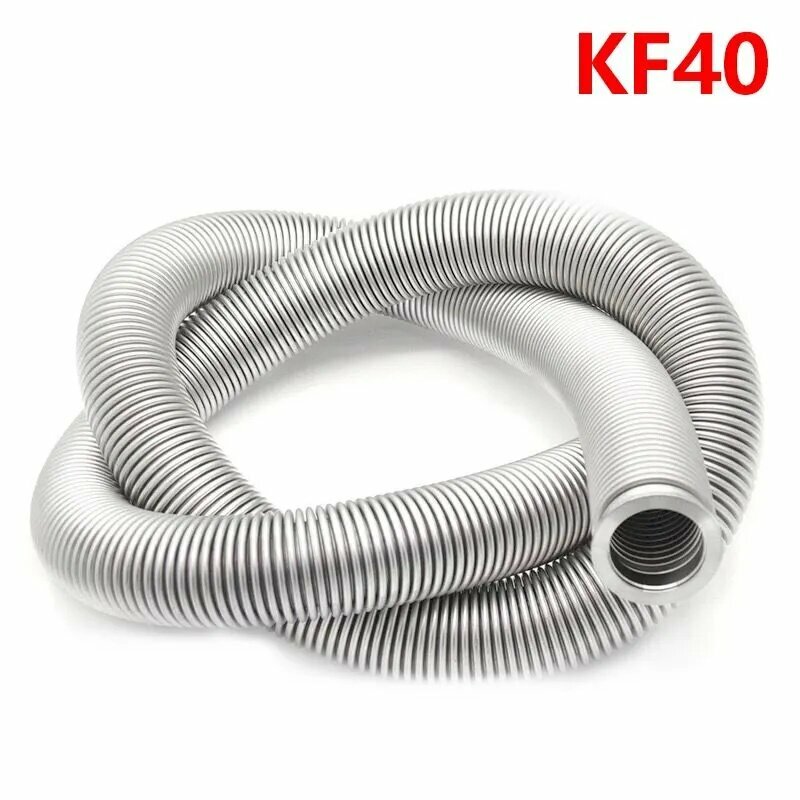 Вакуумный гибкий сильфон KF40 из нержавеющей стали 304 с выдвижной вакуумной трубкой отрицательного давления