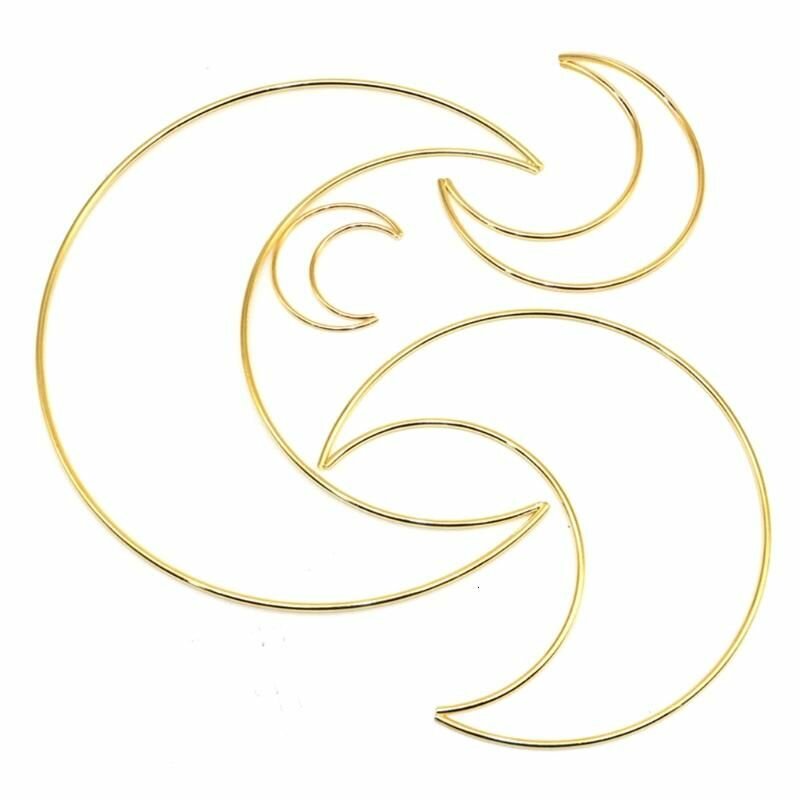 Металлическое кольцо для ловца снов, - C