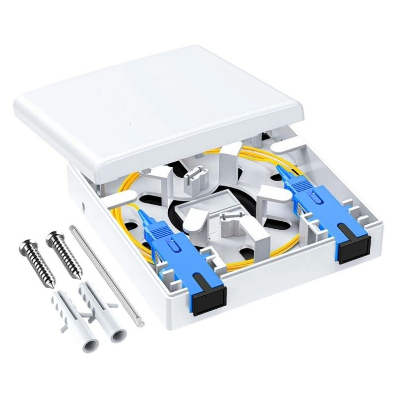Оптическая розетка двойного порта, Отрезок провода с фланцем S C - Двойной