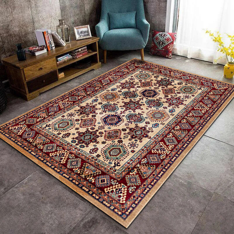 Ковровое покрытие в персидском стиле, покрывающее всю стену, устойчиво к пятнам и легко чистится,1017BSDT-6+ 120*160 см [Основание из кристально чистого бархата]