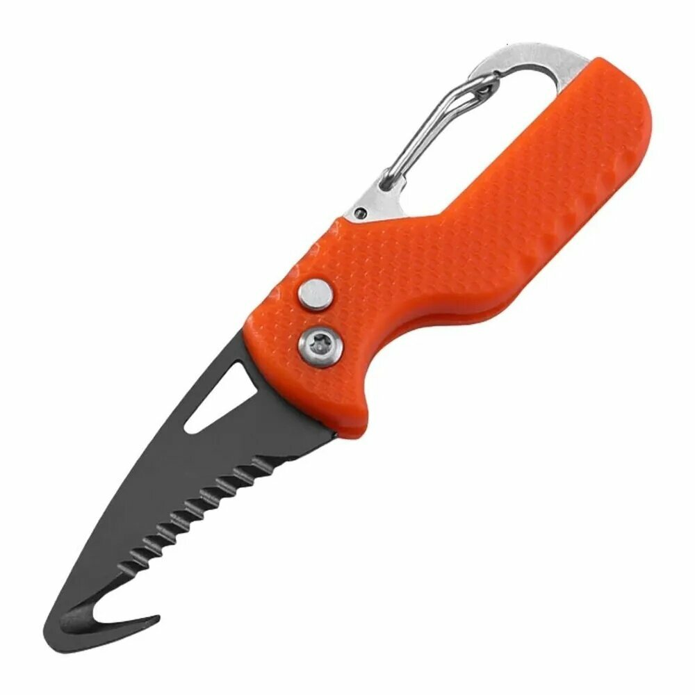 Разгрузочный нож с крюком, - Нож с черным лезвием или