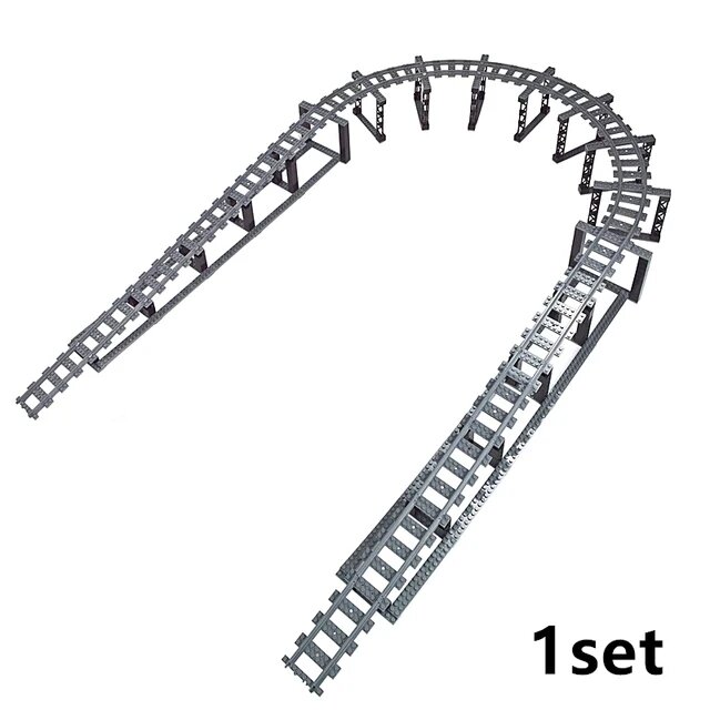 Ледуо серые гибкие треки для железной дороги 1set