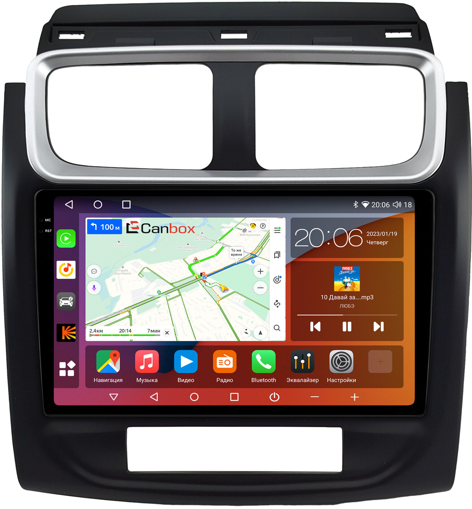 Штатная магнитола Dodge Avenger 2 2011-2014 Canbox EVO 2K 5815-9-0735 на Android 14 (4G-SIM, 6/128, DSP, QLed, AI, 360)