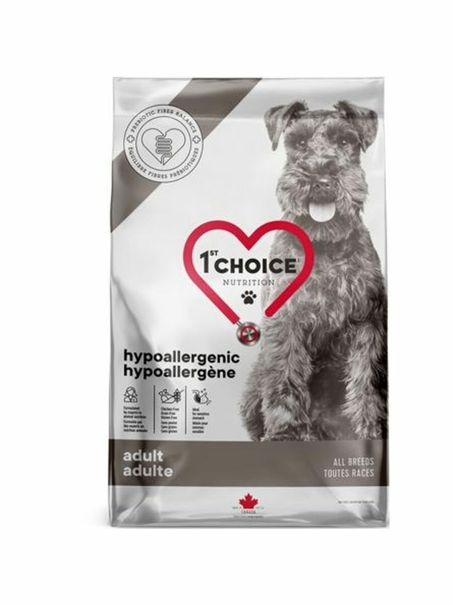 Сухой корм 1st CHOICE Hypoallergenic Grain Free гипоаллергенный для собак с уткой 2кг