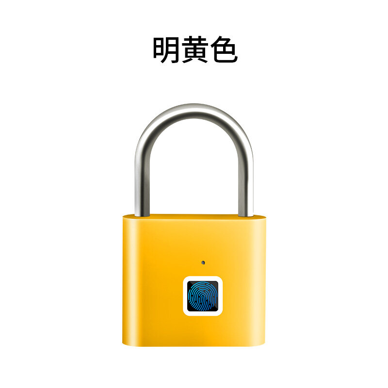 Умный замок с функцией распознавания отпечатков пальцев, водонепроницаемый перезаряжаемый электрический умный замок для дома, таможенный замок с легким открытием.