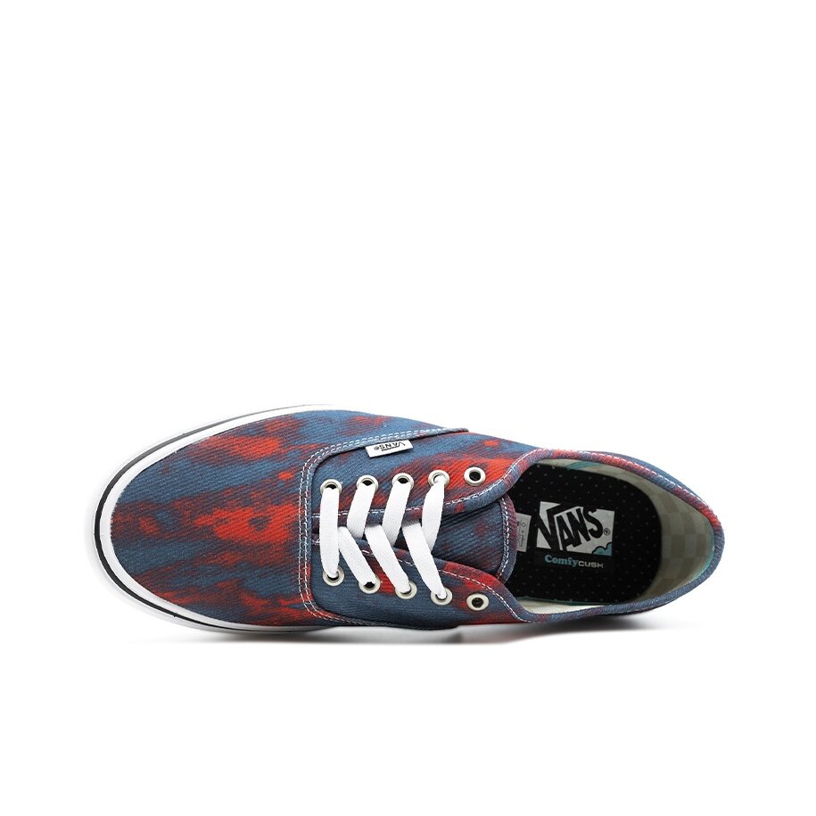 Кроссовки VANS Authentic, размер EU 41 стопа (26.5CM), синий/красный — фото 1