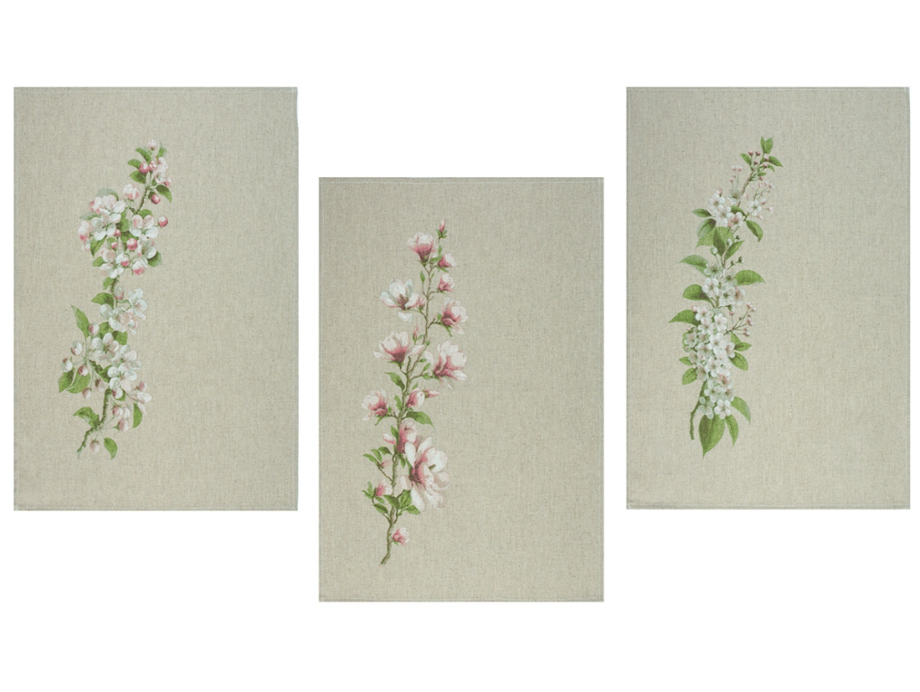 Кухонные полотенца с петелькой в подарочной упаковке Белорусский Лен набор