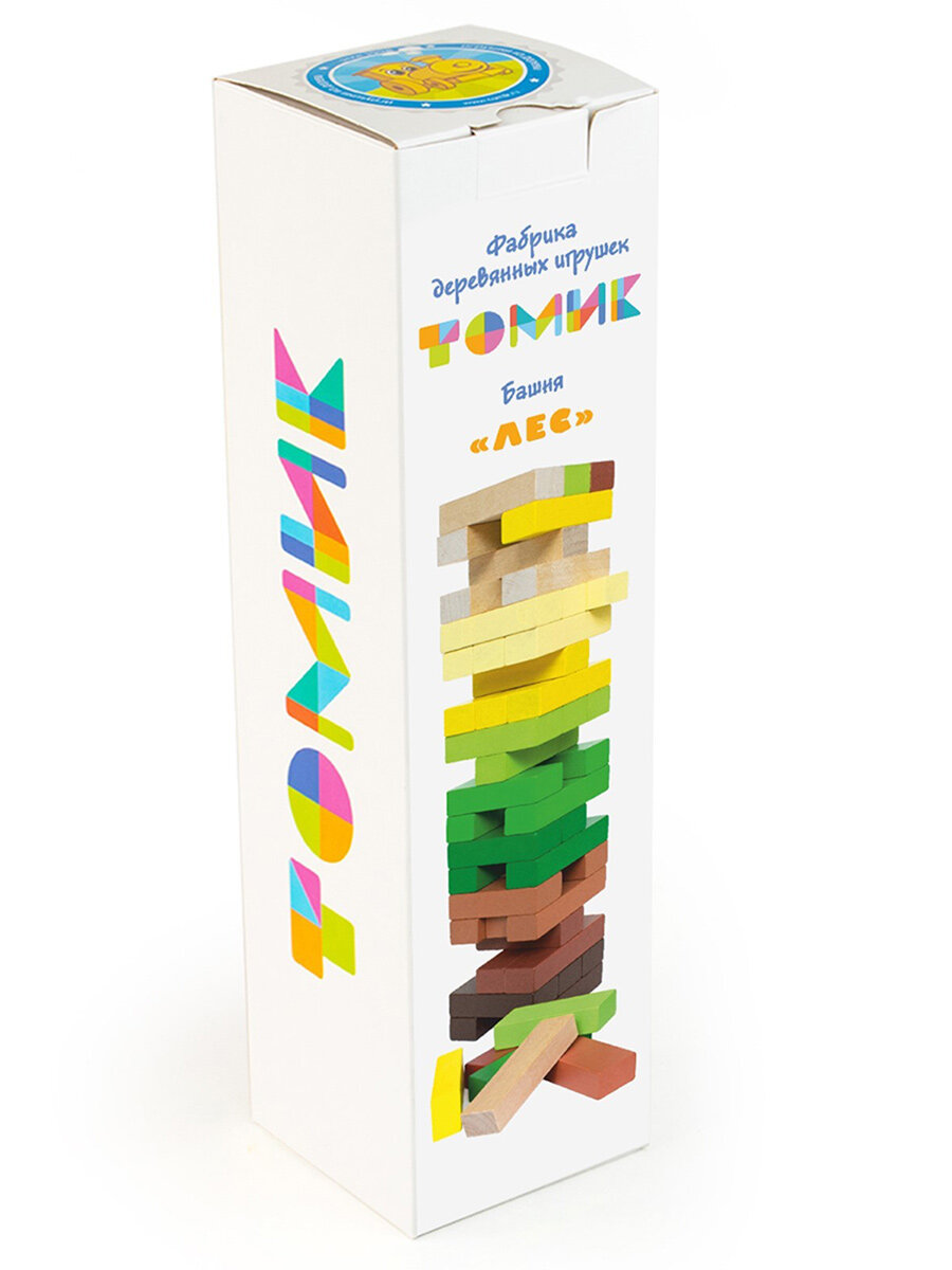 Томик Логический игровой набор Башня Лес 54 детали (дерево) 1-96 с 3 лет