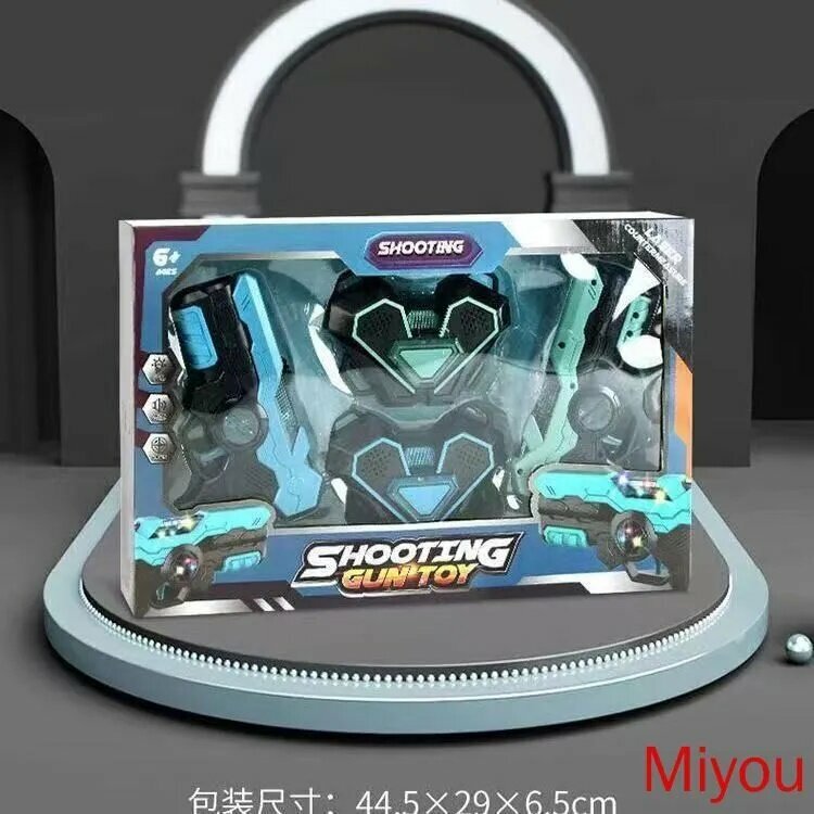 Лазертаг детский, Игрушечный индукционный пистолет, JCJUNAN, набор на 2 игрока, Лазерный датчик, Семейные игры родитель-ребенок, Игры для вечеринок