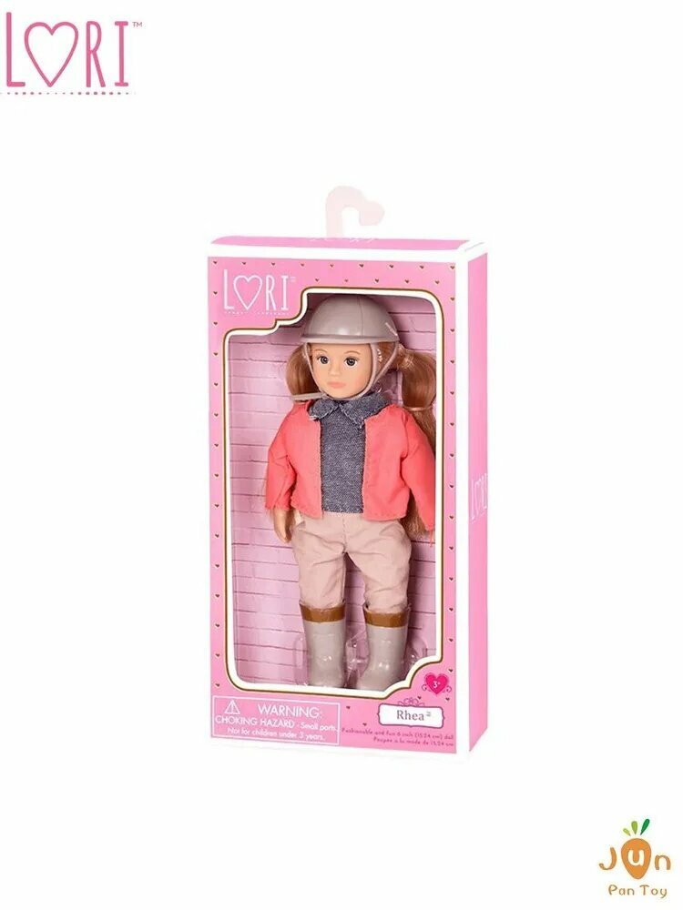 Кукла шарнирная Lori Rhea / игрушки для девочек, модные куклы с золотистыми двойными хвостиками и розовыми курточками, подходят для подарок на день рождения детям в возрасте от 3 лет и старше