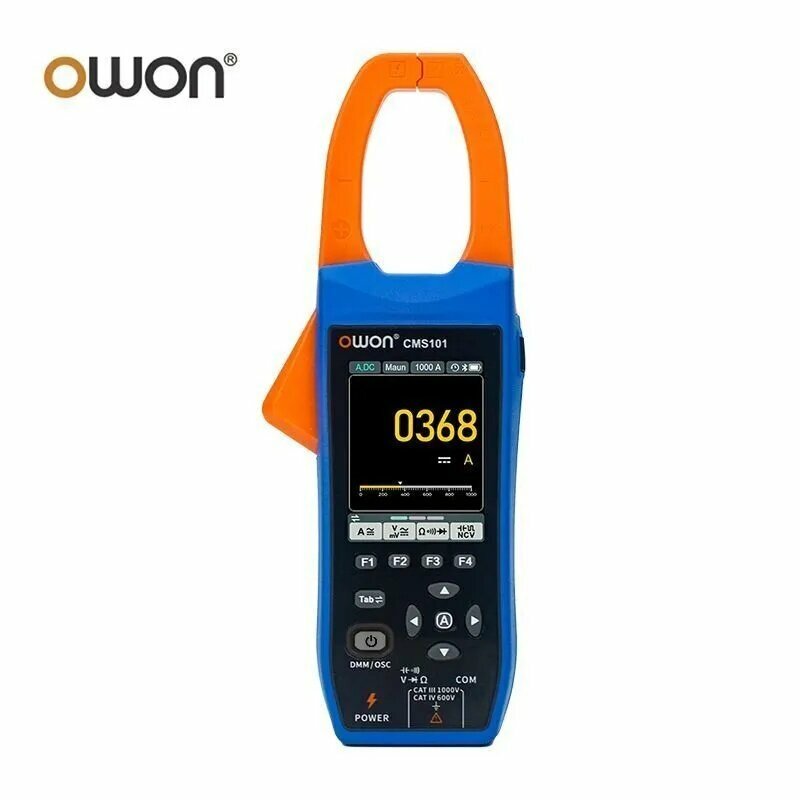 Эксклюзивный зажимной мультиметросциллограф owon CMS101 с функцией True RMS, Bluetooth и литийионным аккумулятором для регистрации данных 1000A 1000V AC DC