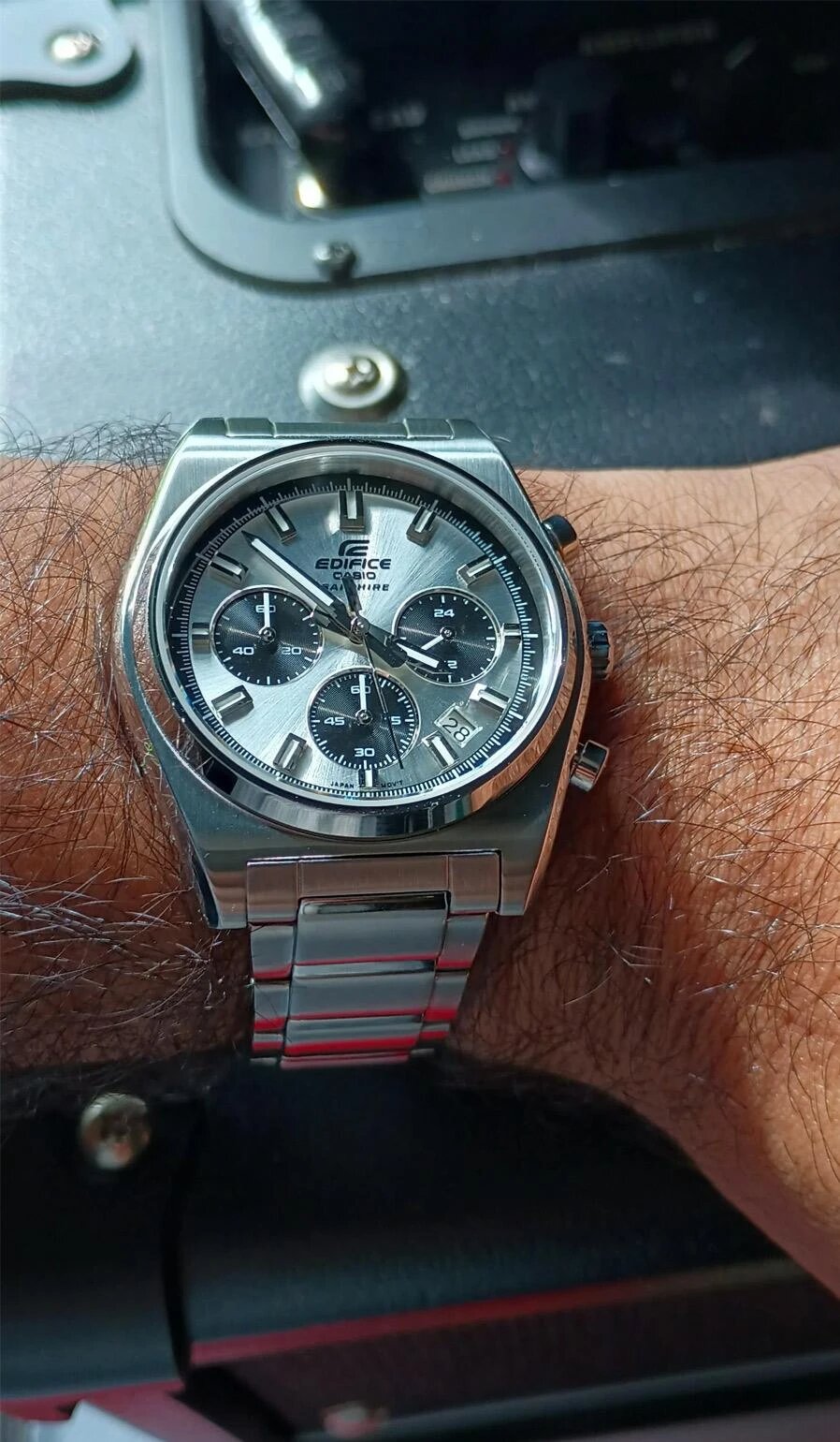 Наручные часы CASIO Edifice, черный/серебристый — фото 1