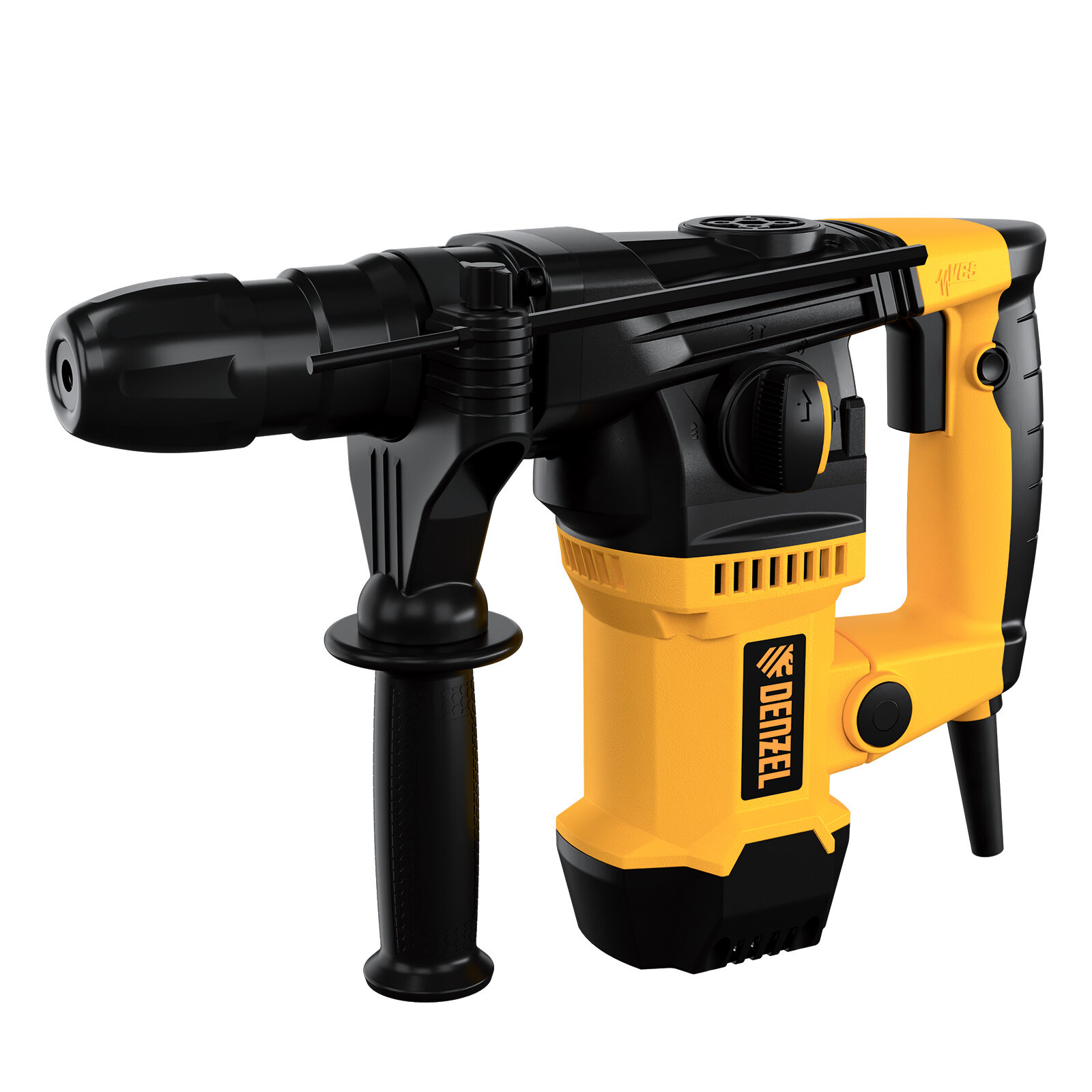 Перфоратор электрический RHVB-1250-32, SDS-plus, 1250 Вт, 5,5 Дж, 4 реж. Denzel 26614