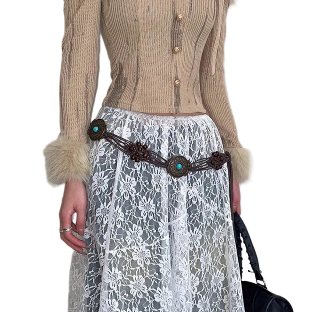 Этнический Поясной Веревочный Пояс Для Девочек-Подростков, Модный Поясной Ремень, Декоры