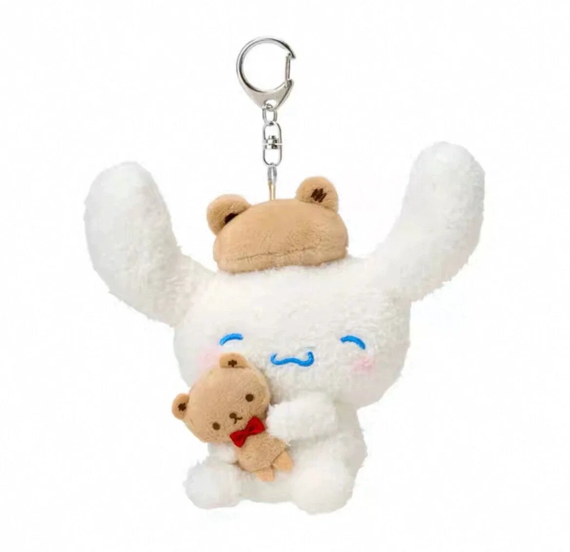 Sanrio kawaii мокко собака плюшевые игрушки брелок для ключей с медведем Cinnamoroll Stuffy пушистая кукла черный коричневый мокко корица брелок для ключей