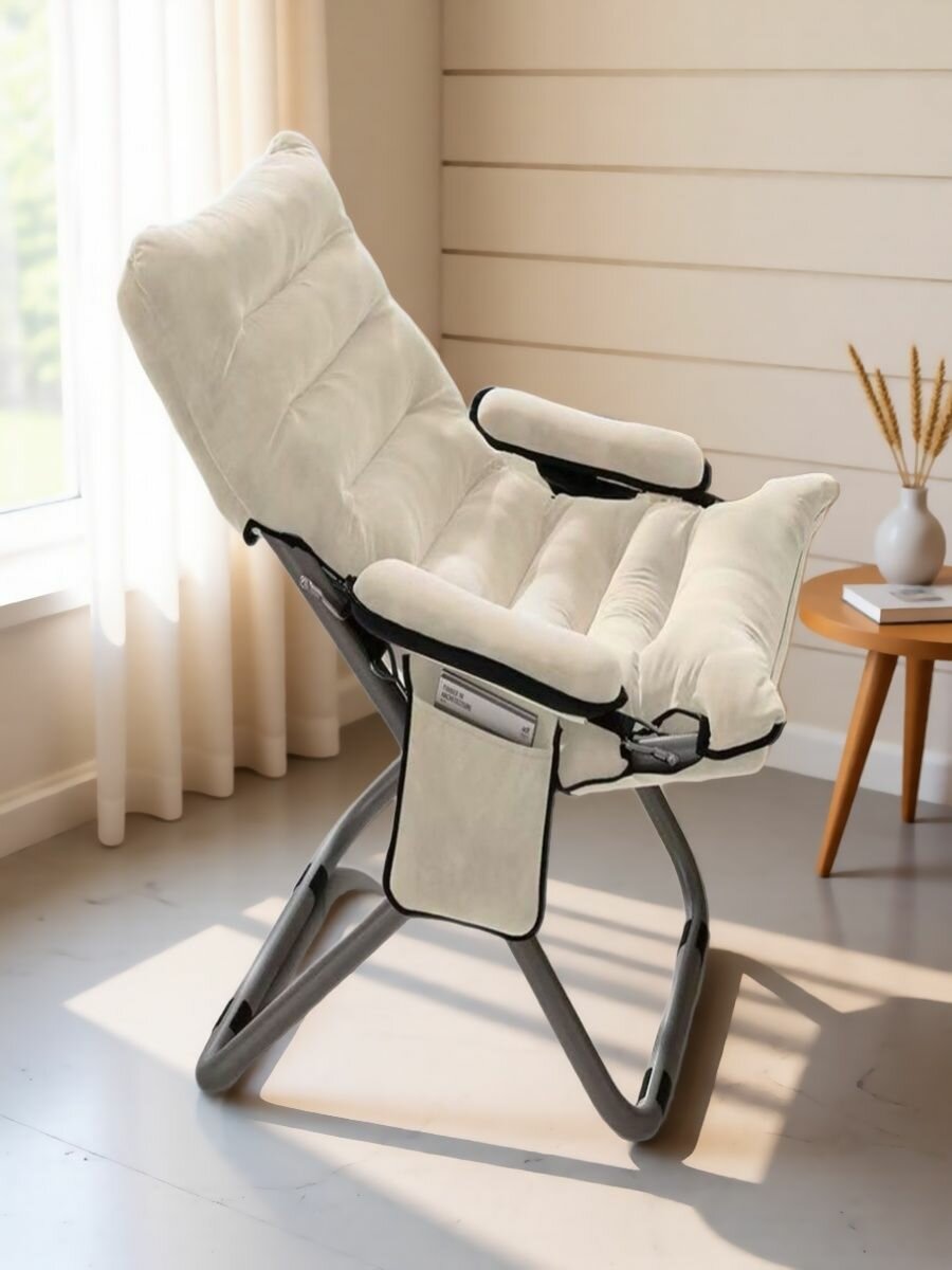 Прямой диван, механизм Реклайнер, 51х52х79 см, слоновая кость