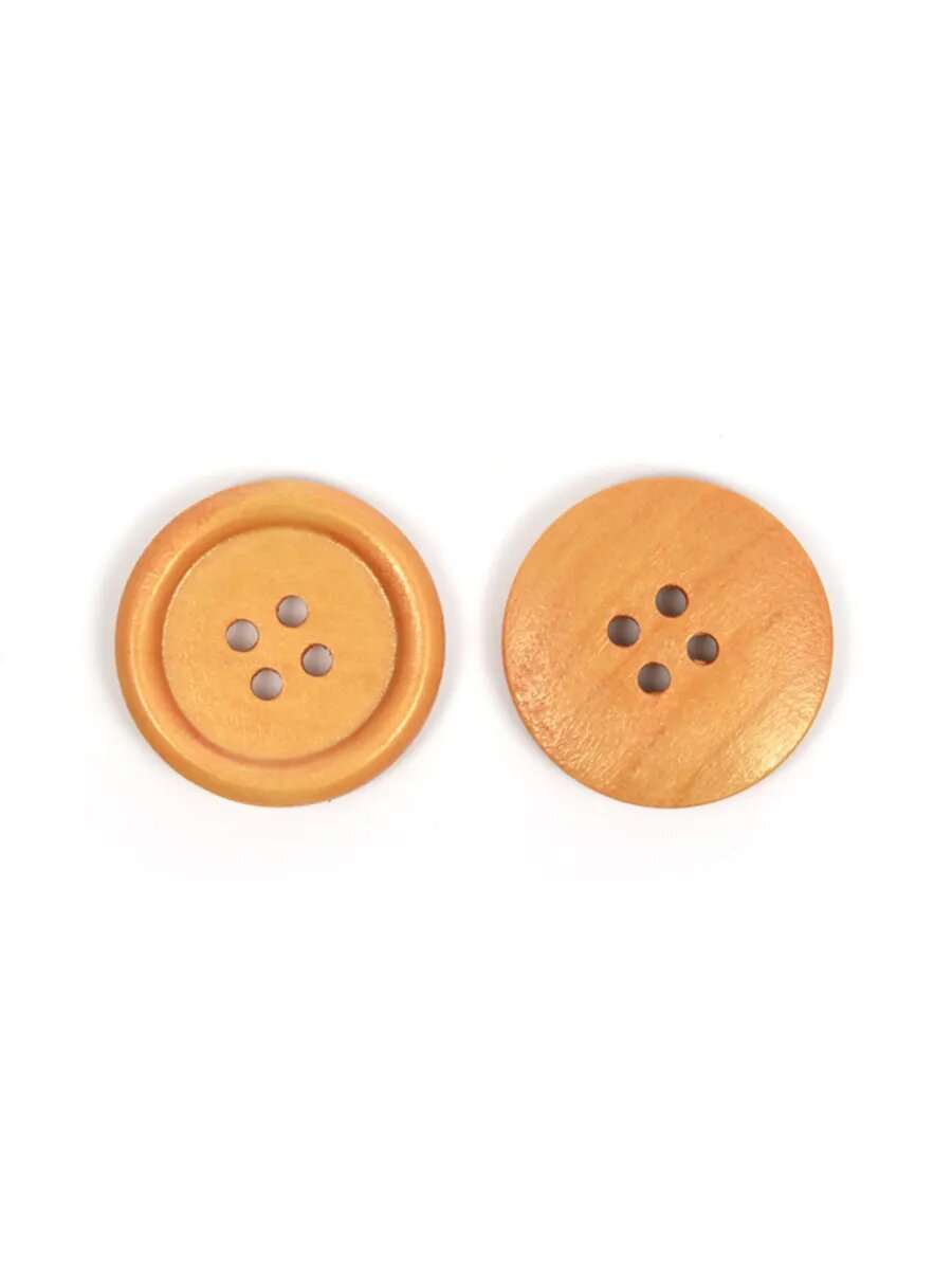 Пуговицы деревянные 40L-25мм, 20 шт