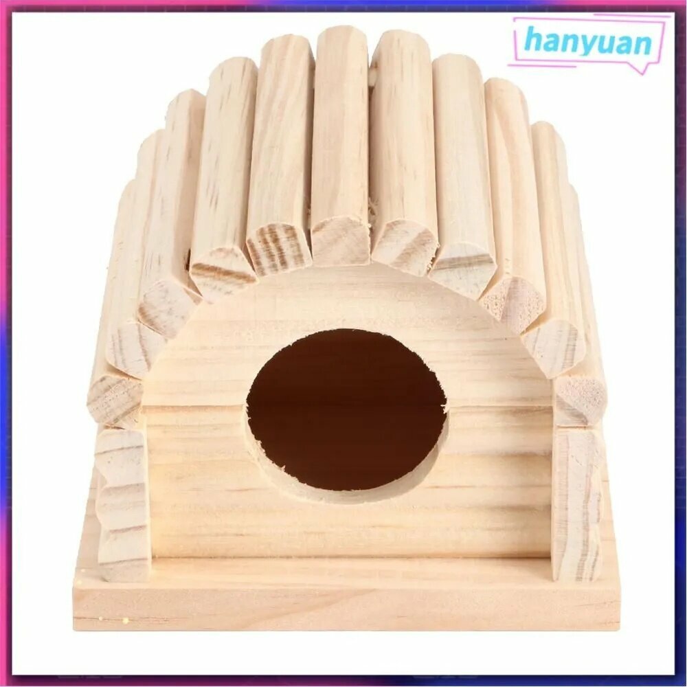 Деревянный домик для хомяков, натуральная сосна, молярный инструмент для хомяков