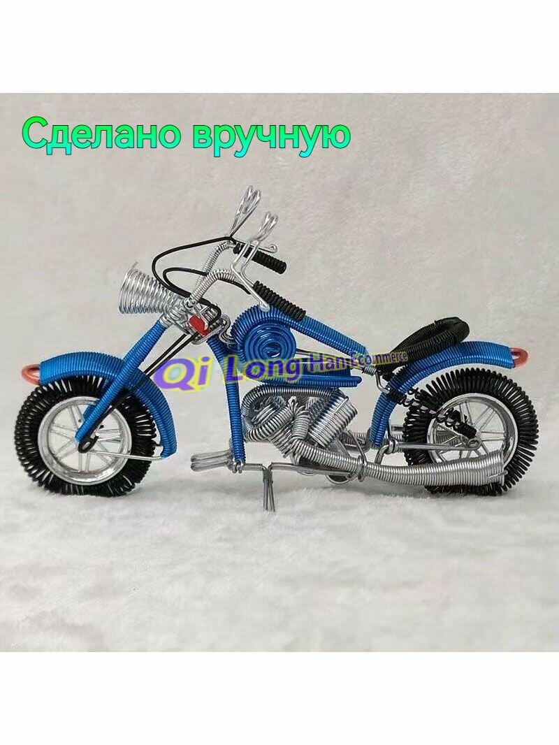 Модель мотоцикла Harley Davidson, ручная работа, металлический, 1/12