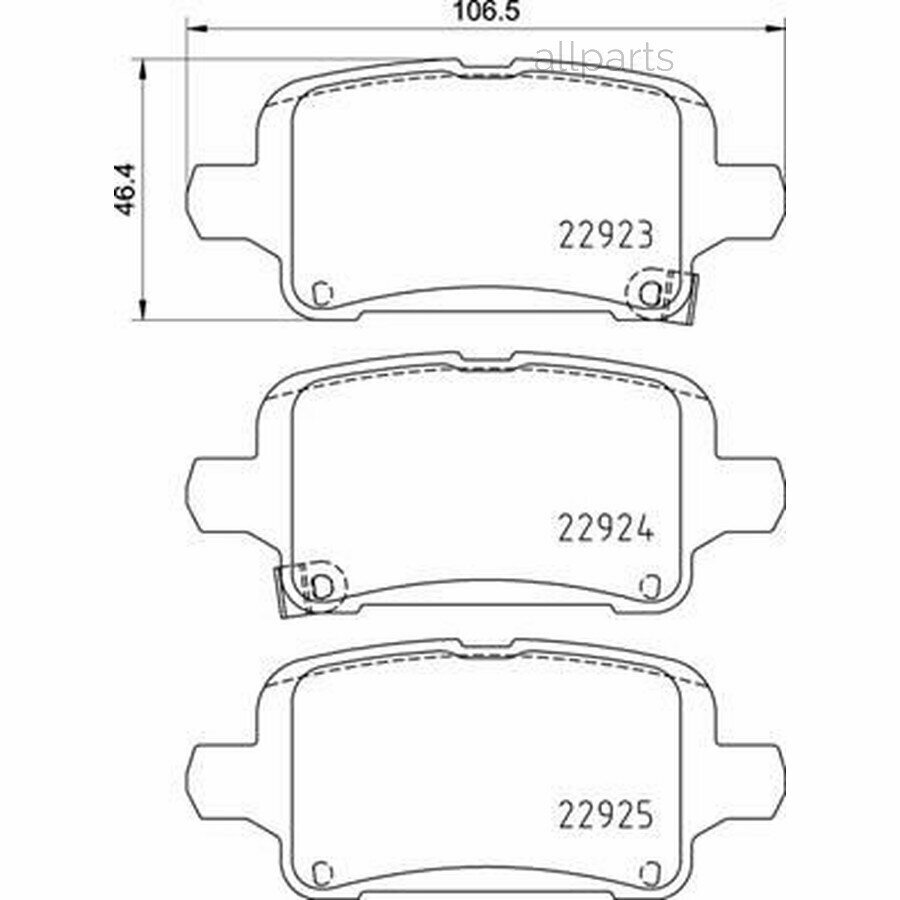 BREMBO P59095 Колодки тормозные дисковые